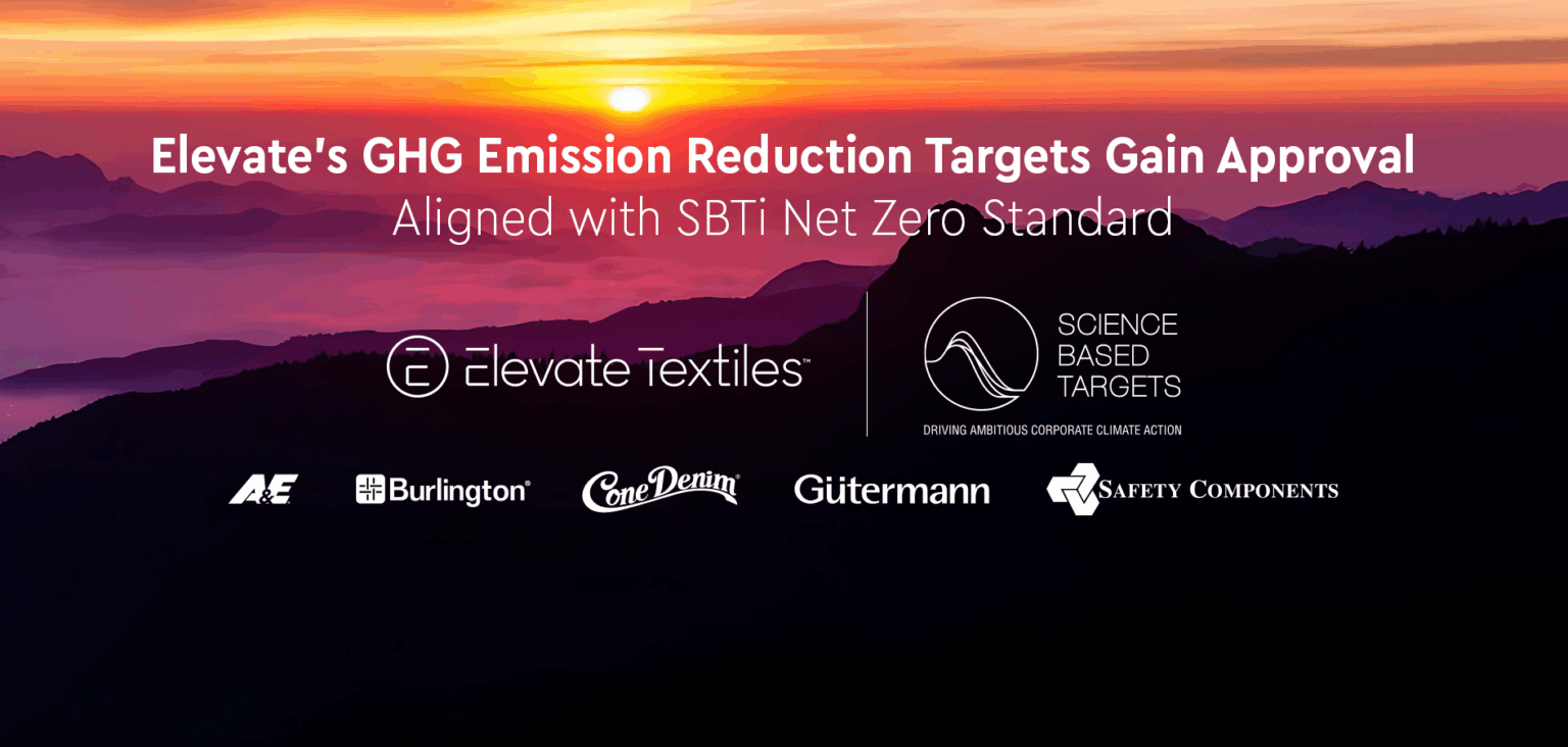 Elevate Textiles’ GHG Emission Reduction Targets Approved by SBTi - Elevate Textiles